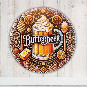 Warner Bros. | Art | Sign Wall Art Butterbeer Harry Potter Hogsmeade ...